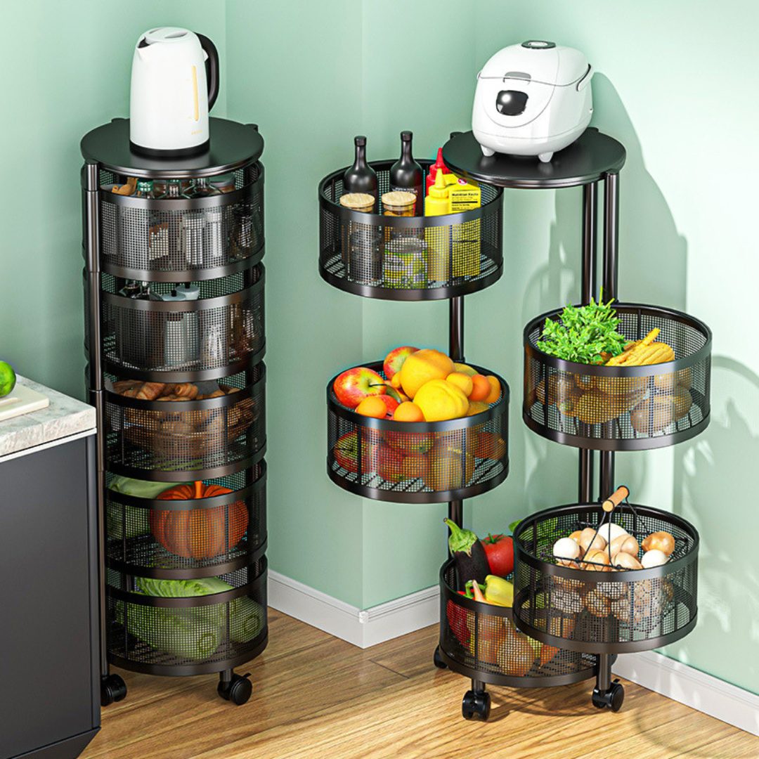 Buy Round 5 Layer Rotating Rack Online | Kisasahome